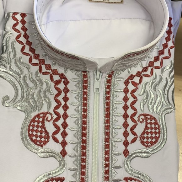 Al-Rayan | Kaftans | Embroidered Men Arab Thoub Dishdash Long Sleeve ...